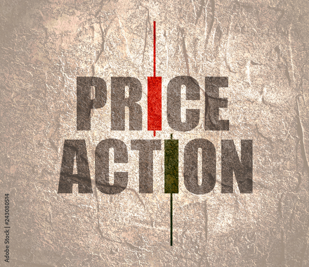 Stock market and exchange. Price action emblem Stock Illustration ...