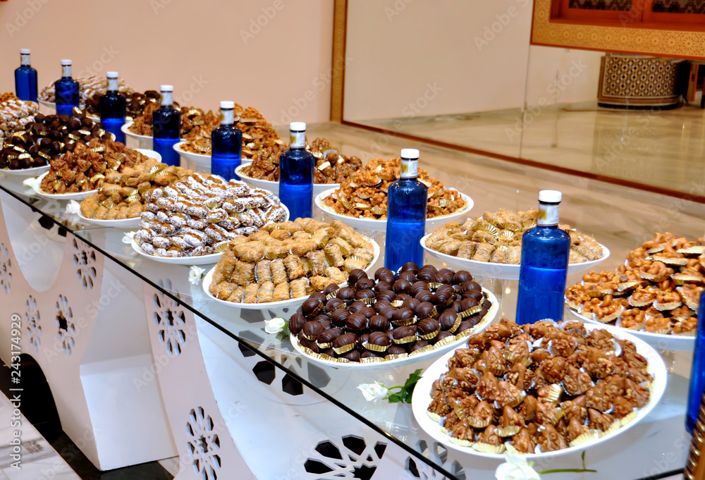 Moroccan biscuits for weddings. Biscuits are served with ...