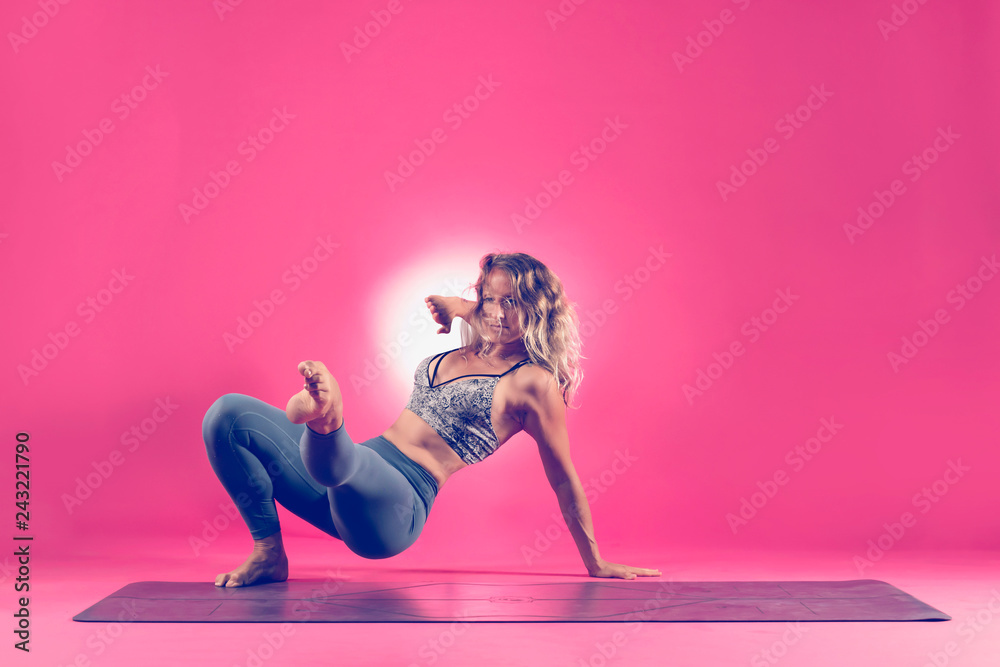 Beautiful advance yogi showing her incredible flexibility with an ...