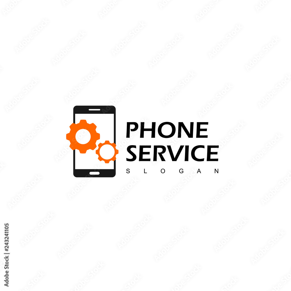 Phone Service Logo Design Inspiration Stock Vector | Adobe Stock