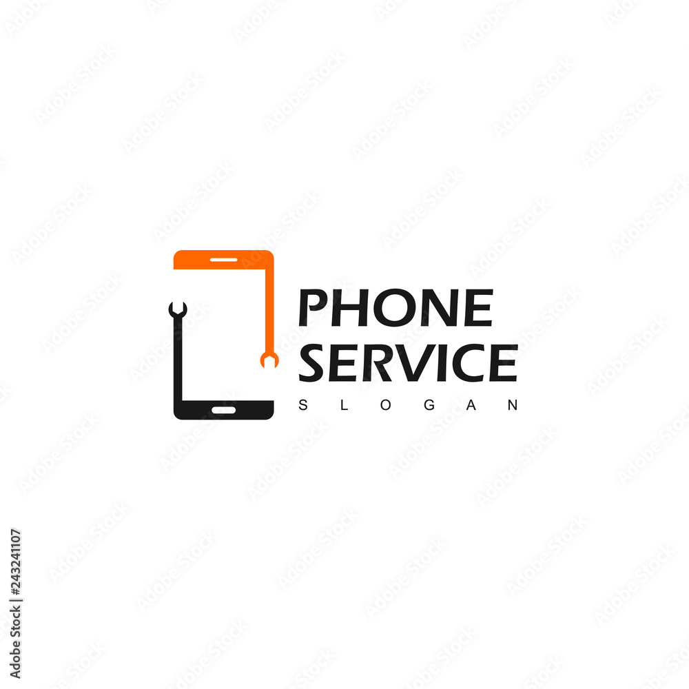 Phone Service Logo Design Inspiration Stock Vector | Adobe Stock