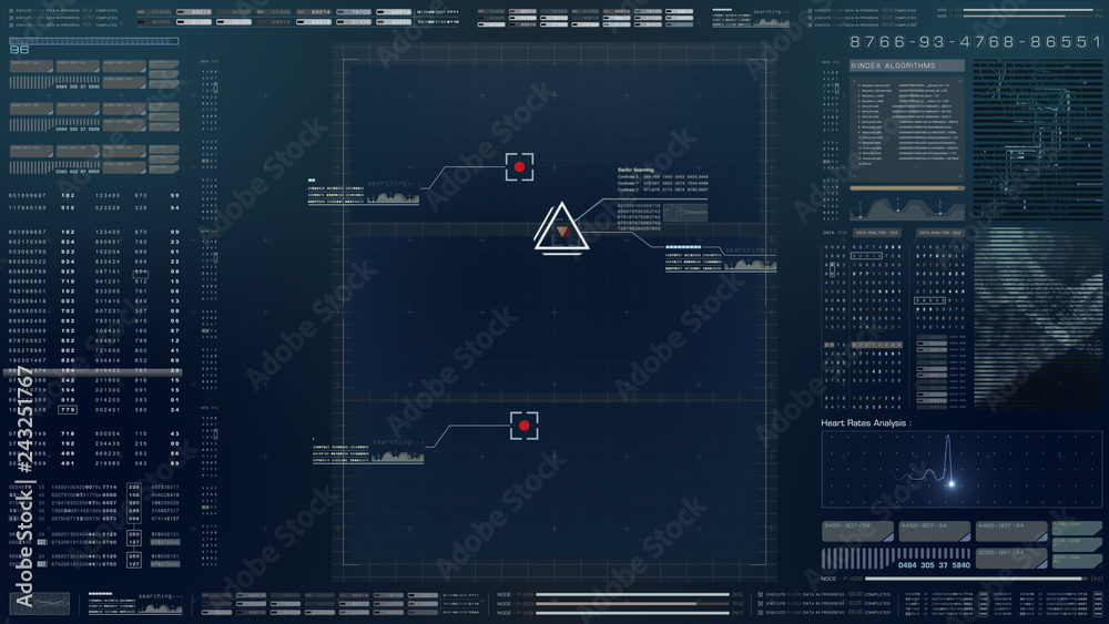 Futuristic motion element user interface information technology virtual ...