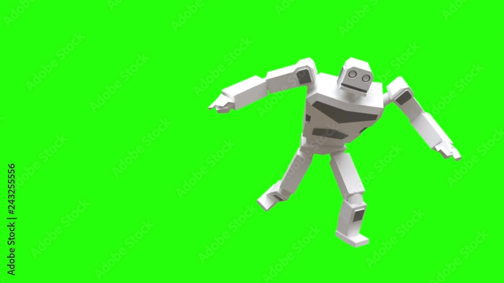 Modern robot dancing Capoeira. National Brazilian martial art-dance ...