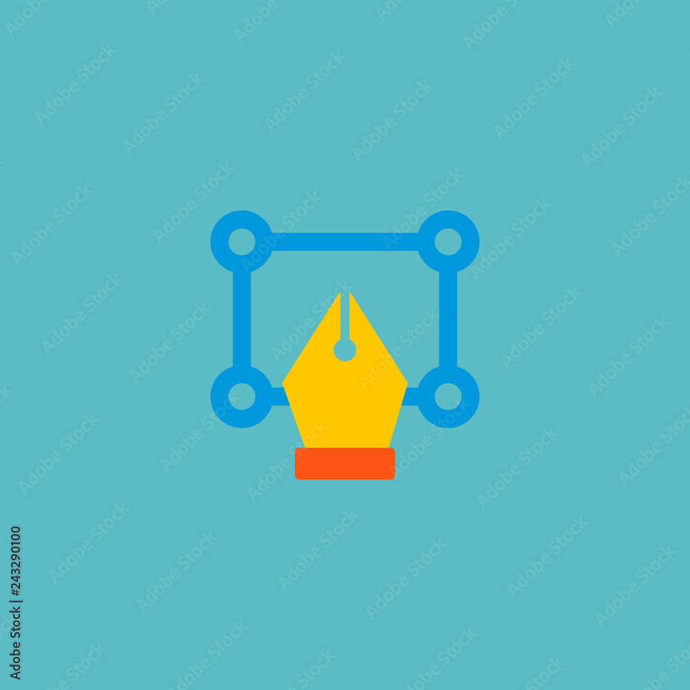 Vector tool icon flat element. Vector illustration of vector tool icon ...