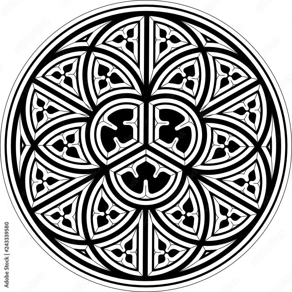 Geometric tracery 47 Stock Vector | Adobe Stock