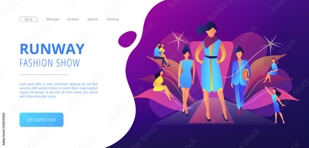 Designers display latest collection in runway fashion show to buyers ...