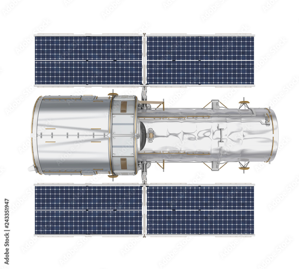 Hubble Space Telescope Isolated Stock Illustration | Adobe Stock