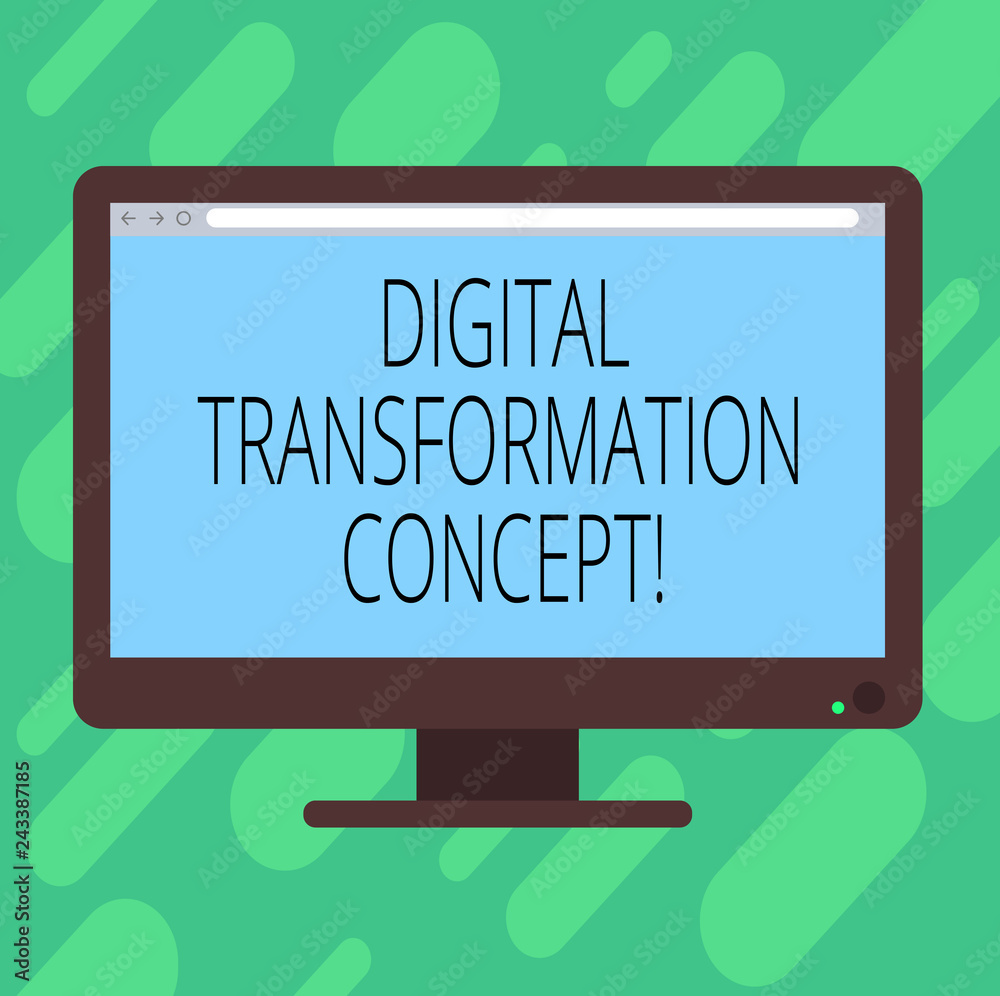 Conceptual hand writing showing Digital Transformation Concept ...