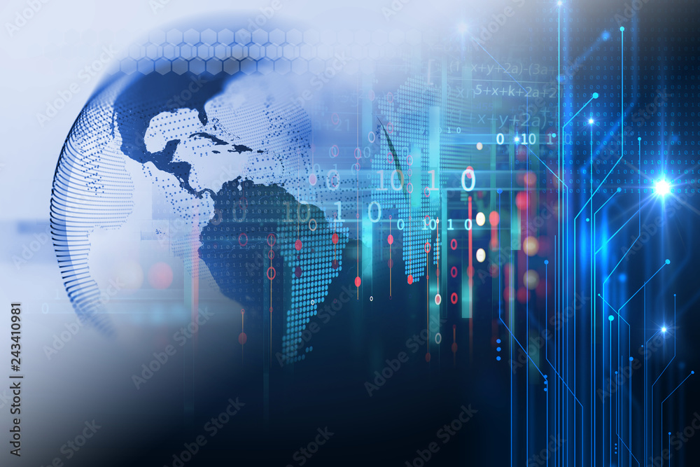 Programming code abstract technology background of software developer ...