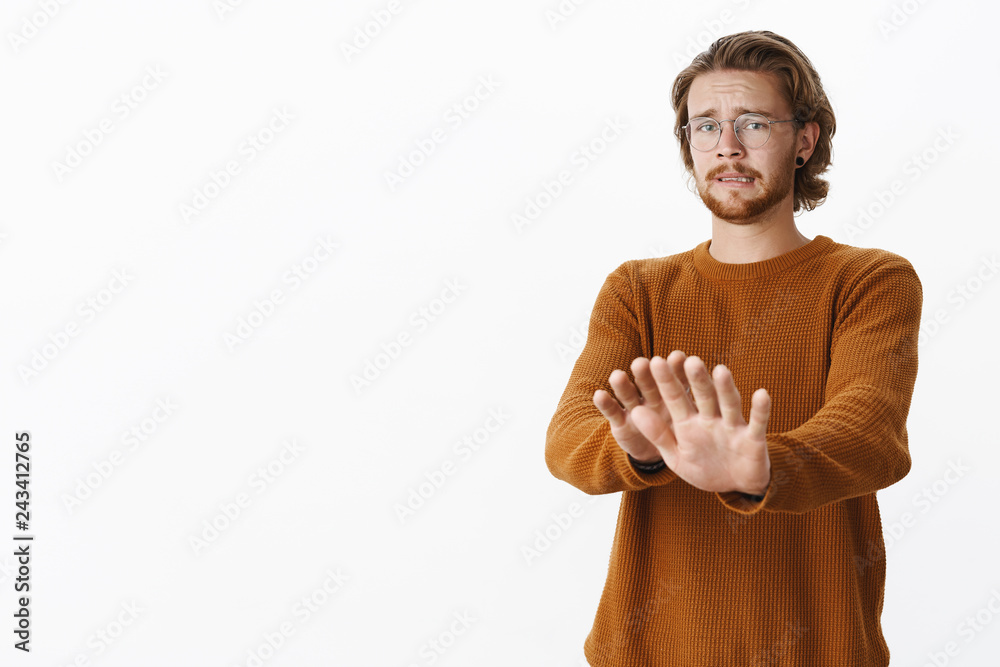 Wow no thanks stay back. Disgusted and intense displeased european guy ...