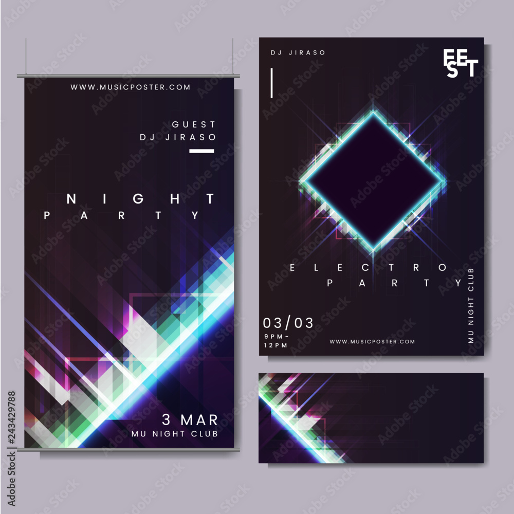 Promotional layout set Stock Vector | Adobe Stock