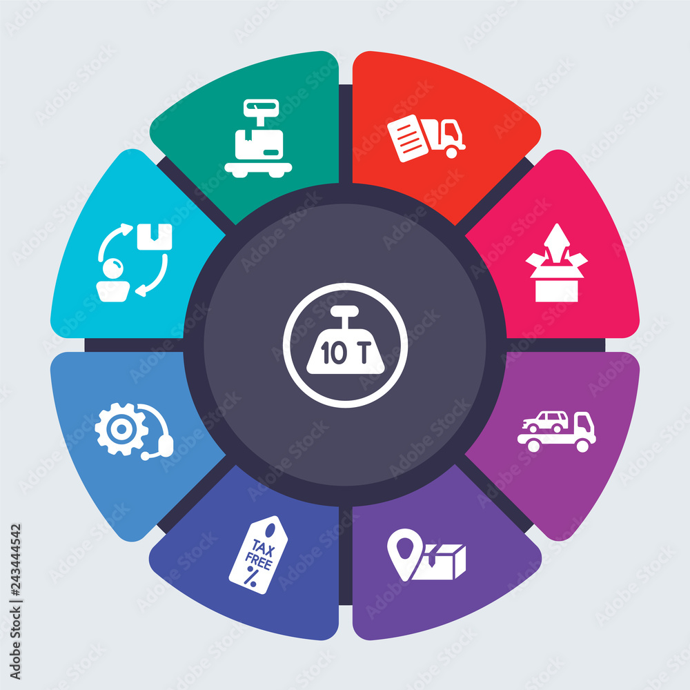delivery and logistics vector template for infographics. Business ...