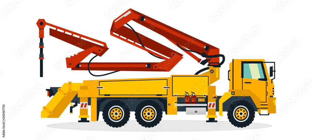 Concrete pump, commercial vehicles, construction equipment. Concrete ...