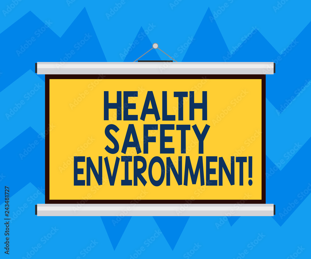 Text sign showing Health Safety Environment. Conceptual photo ...