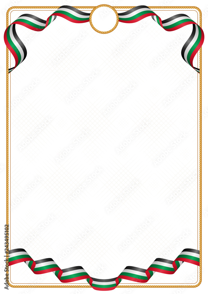 Frame and border of Palestine colors flag Stock Vector | Adobe Stock