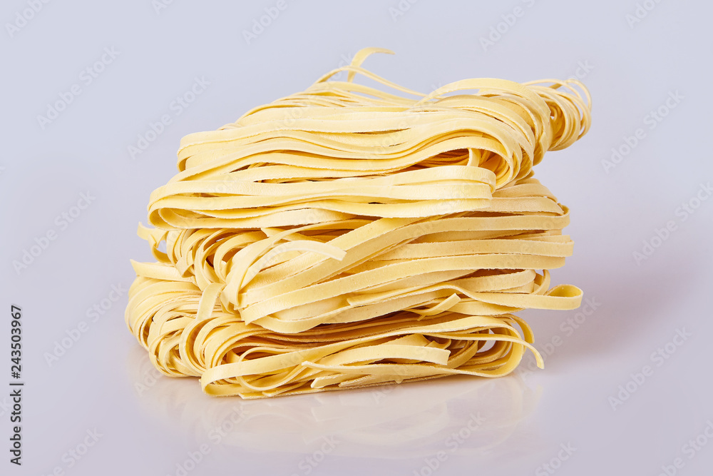 Dry thick rolled noodles square shape. Capelli d'angelo, Angel's hair ...