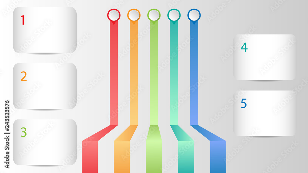 Empty infographic blank template vector design Stock Vector | Adobe Stock