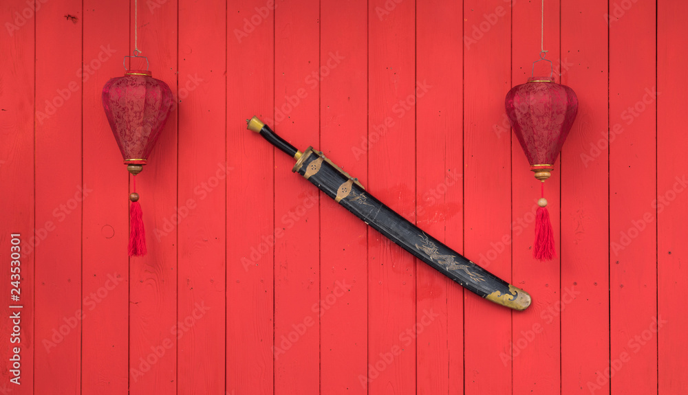 ancient chinese sword Stock Photo | Adobe Stock