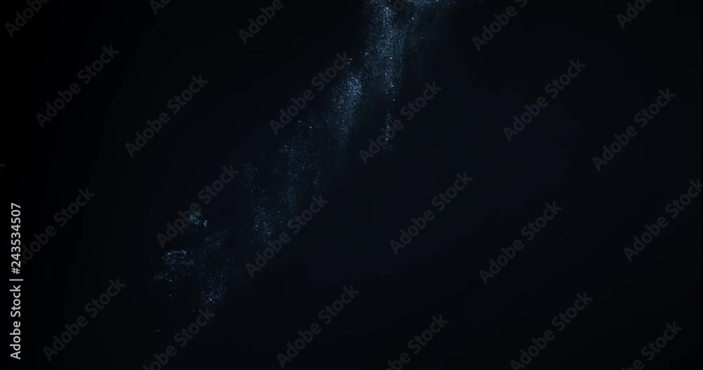 Slow-motion Underwater gunshot Trails. Bullets trails. Bubbles mayhem ...