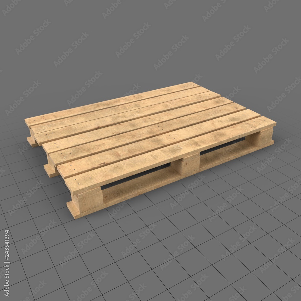 Dirty pallet 2 Stock 3D asset | Adobe Stock