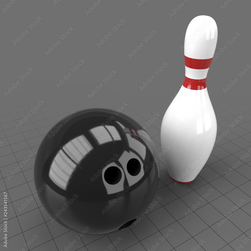 Ball and pin Stock 3D asset | Adobe Stock