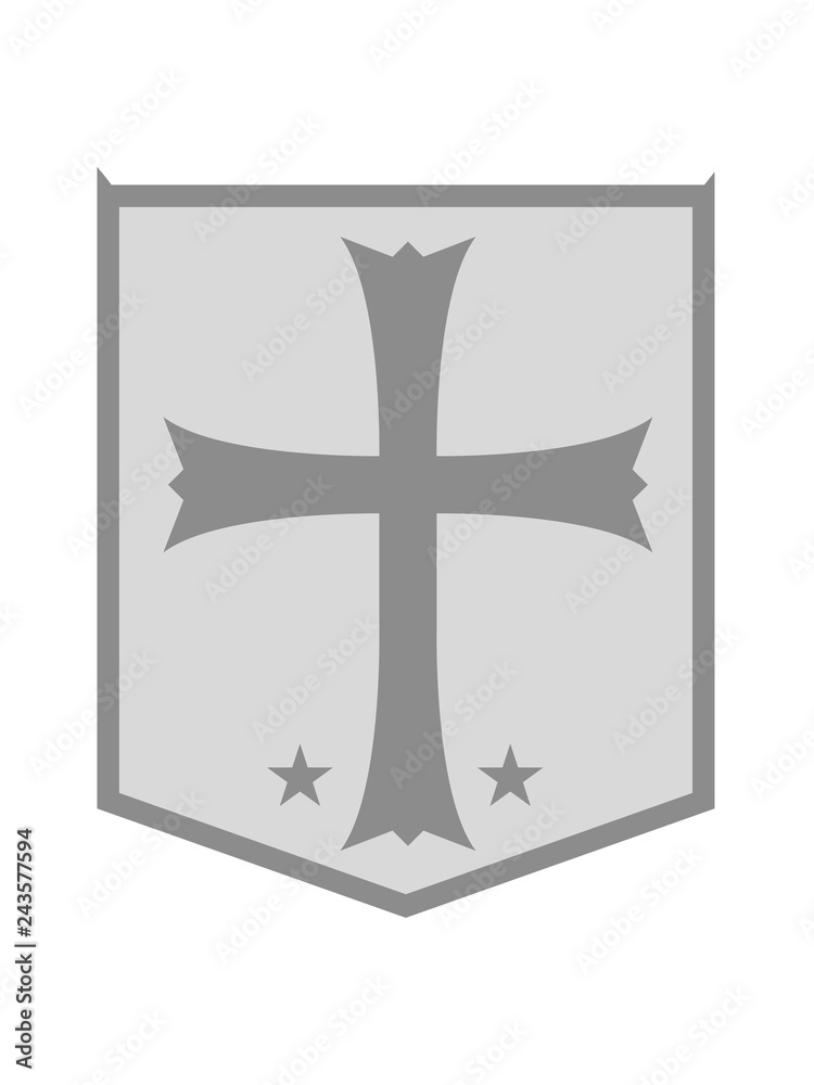 logo wappen schild kreuzritter kirche symbol kreuz jesus christus ...