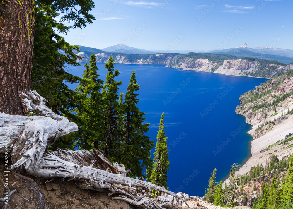 Deep Blue - Crater Lake, the deepest lake in the United States at 1946 ...
