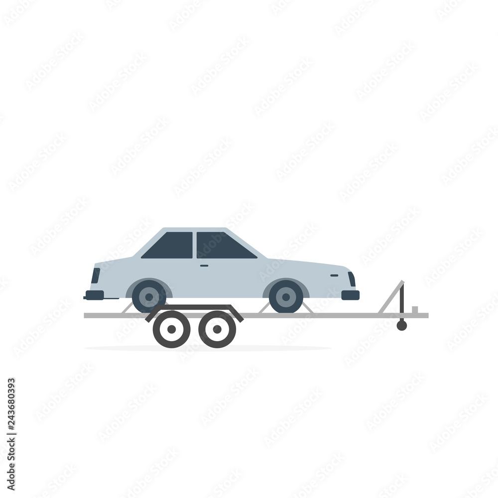 Car Hauler icon. Clipart image isolated on white background Stock ...