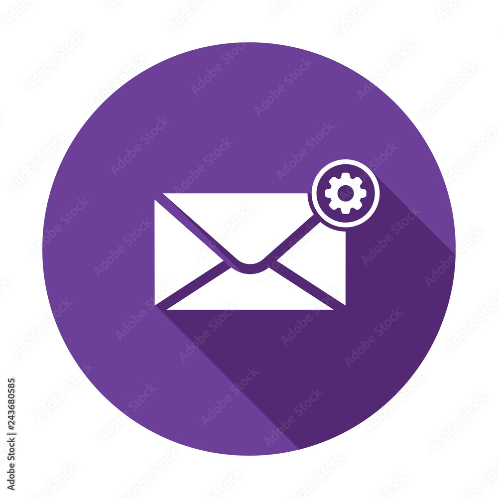 Notification icon with settings sign. Notification icon and customize ...