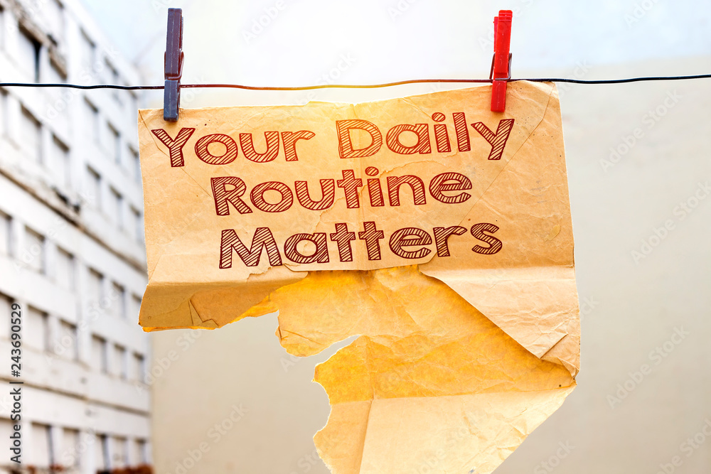 old damaged tear envelope with your daily routine matters hold on ...