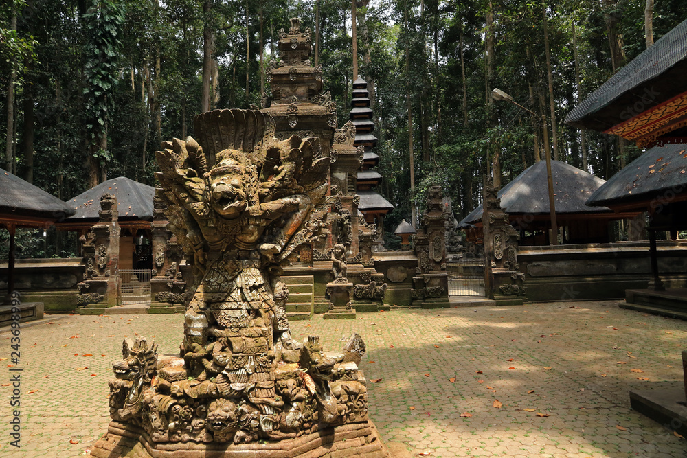 Bukit Sari Temple, Sangeh Monkey Forest, Bali, Indonesia Stock Photo ...