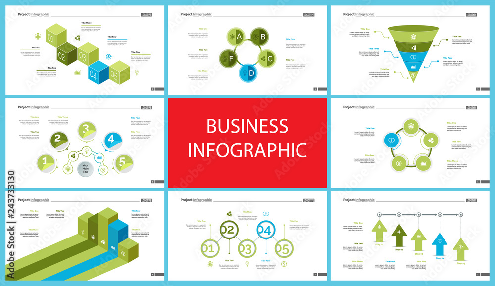 Inforgraphic slide templates for business presentation can be used for ...