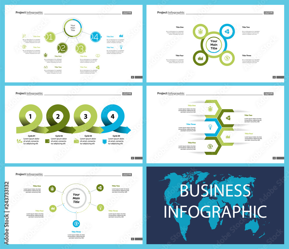 Inforgraphic slide templates for business presentation can be used for ...