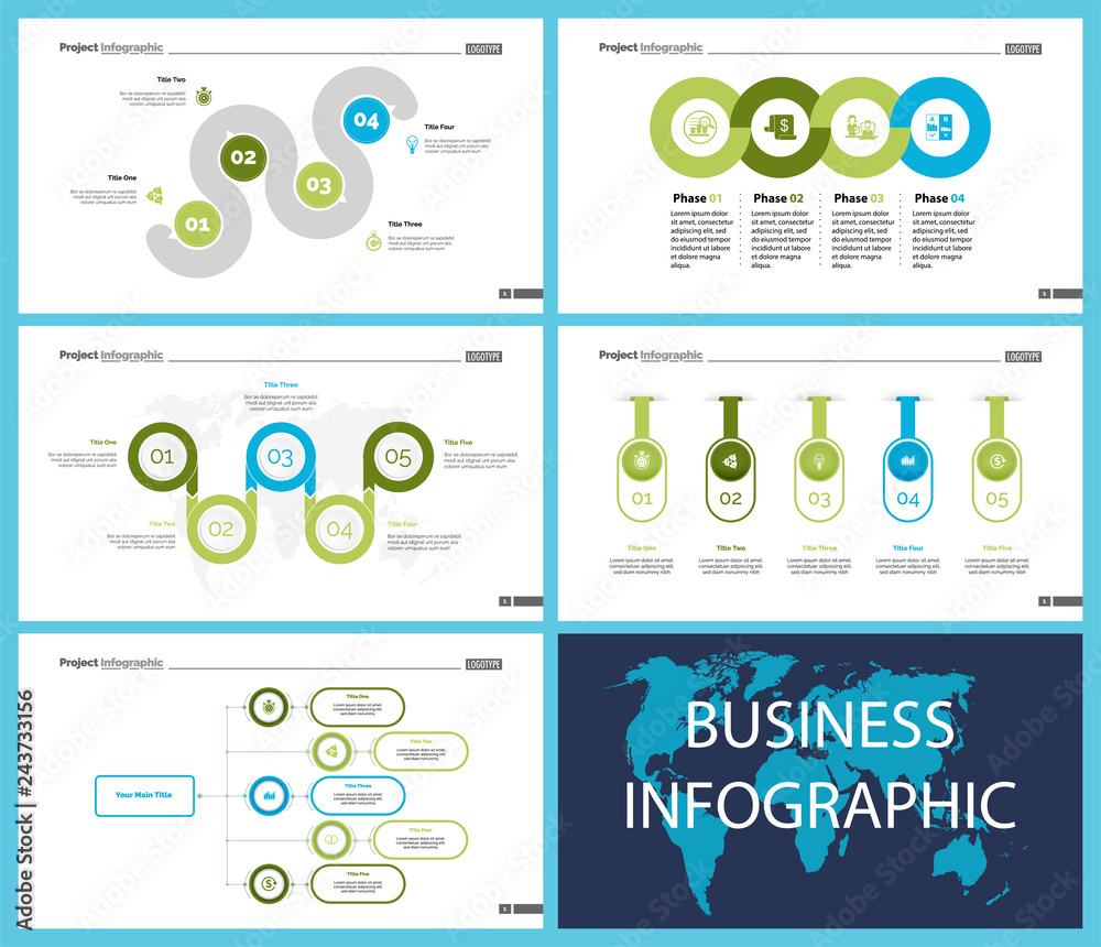Informational chart design set for business presentation concept. Can ...