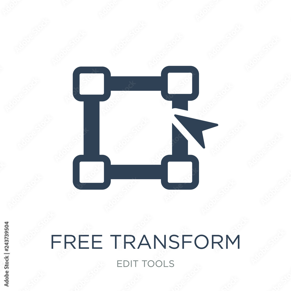 free transform icon vector on white background, free transform t Stock ...