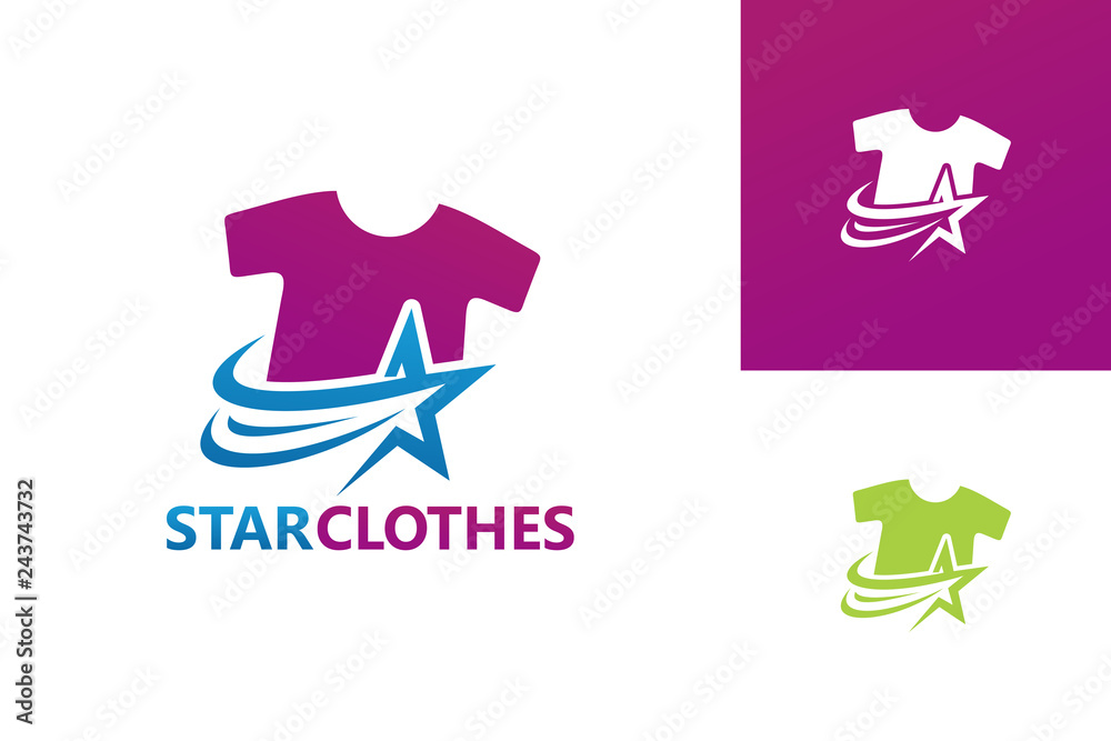 Star Clothes Logo Template Design Vector, Emblem, Design Concept ...