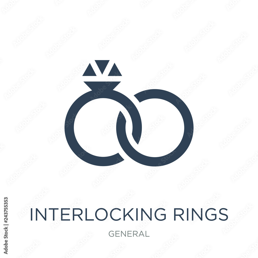 Interlocking Rings Vector