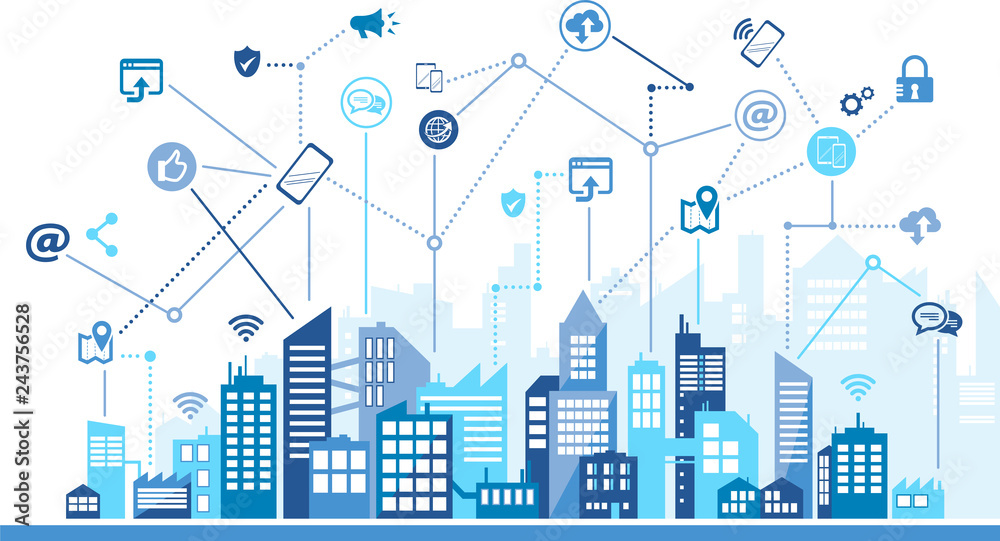 mobile communication / social media / digitalization in the city, urban ...