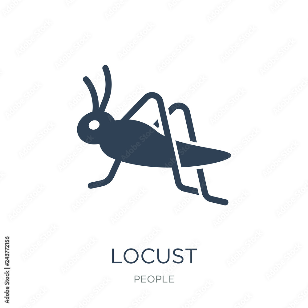 locust icon vector on white background, locust trendy filled icons from ...