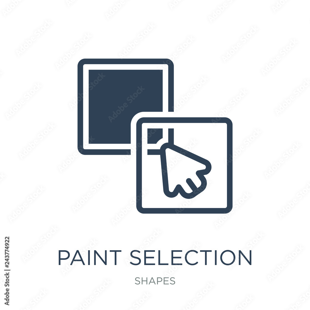 paint selection icon vector on white background, paint selection trendy ...
