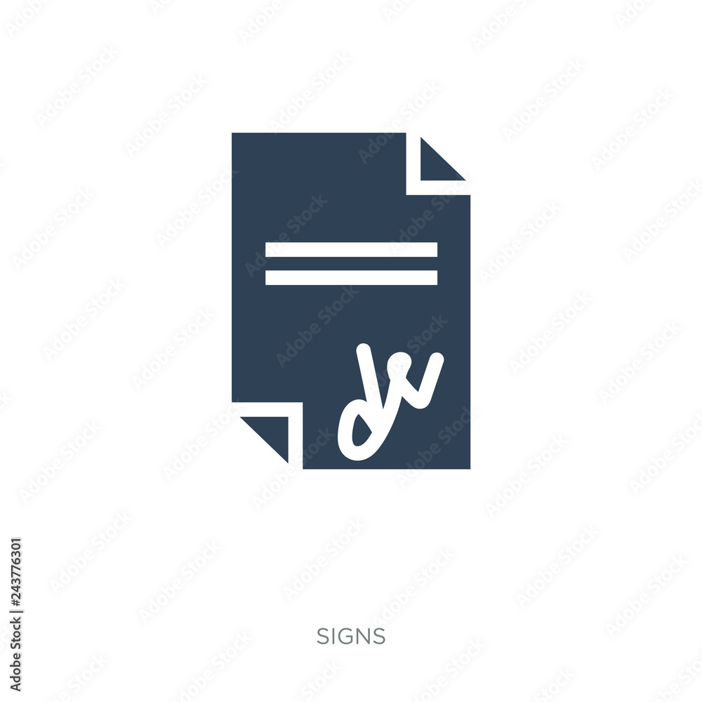 icon vector on white background, trendy filled icons from Signs ...