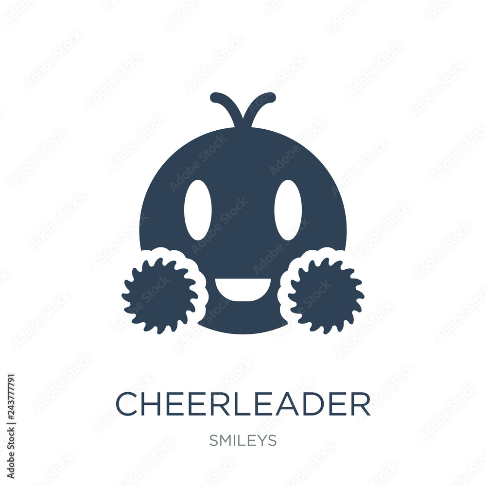 cheerleader icon vector on white background, cheerleader trendy filled ...