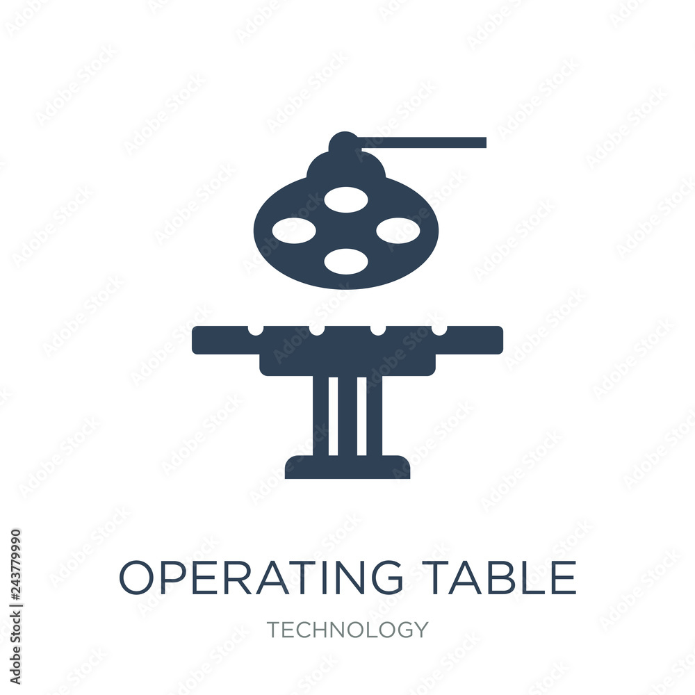 operating table icon vector on white background, operating table trendy ...