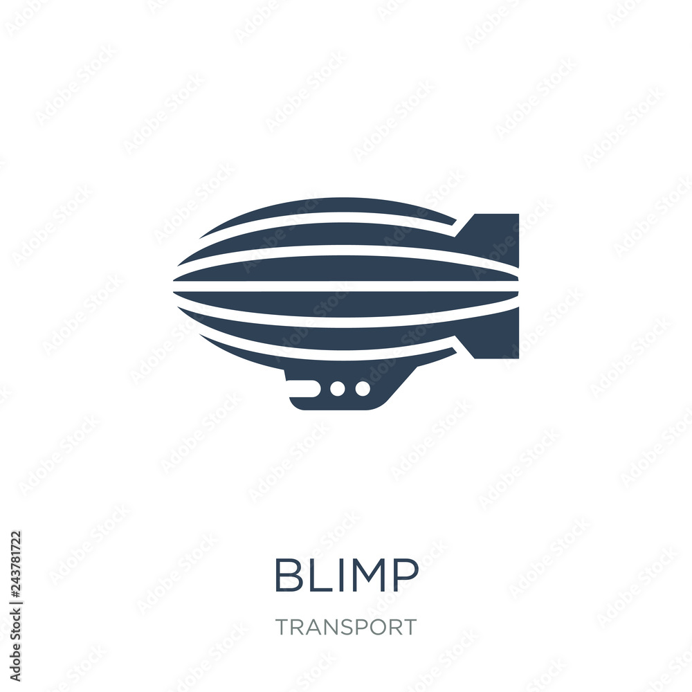 blimp icon vector on white background, blimp trendy filled icons from ...