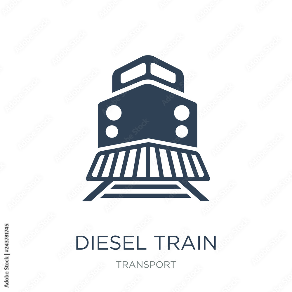 diesel train icon vector on white background, diesel train trendy ...