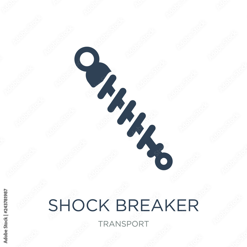 shock breaker icon vector on white background, shock breaker trendy ...