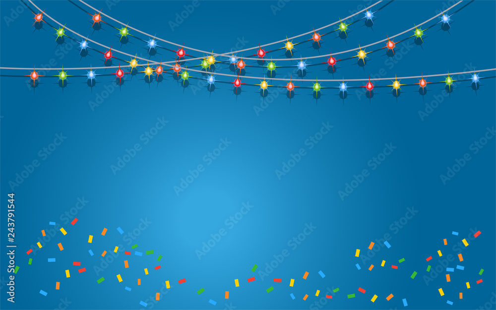 Party light bulb celebration background. Stock Vector | Adobe Stock