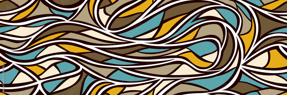 Dynamic shapes background. Seamless pattern.Vector. ダイナミックなパターン Stock ...