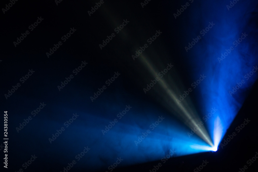 wide lens projector spotlight for movie and cinema at night . smoke ...