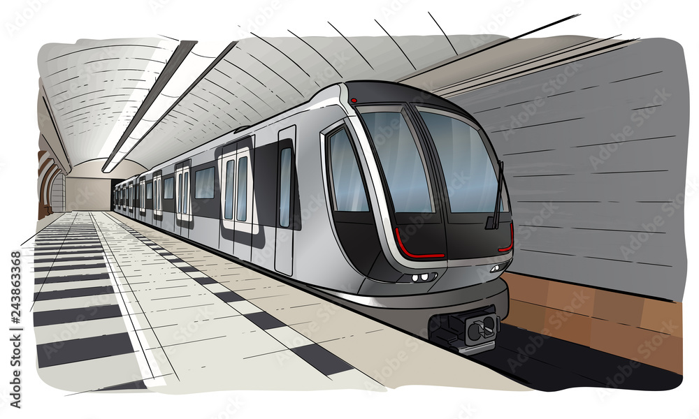 How To Draw A Train Station